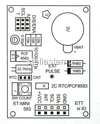 INBOARD RTC Counter PCF8583 With I2C To PIC AVR ARM EBay