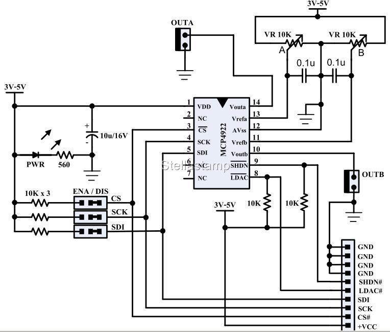 INBOARD - 12 Bits DAC Board (MCP4922) to PIC AVR ARM | eBay