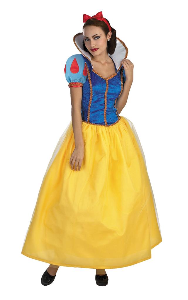 Adult Snow White Deluxe Costume Disney Princess Fancy Gown Dress