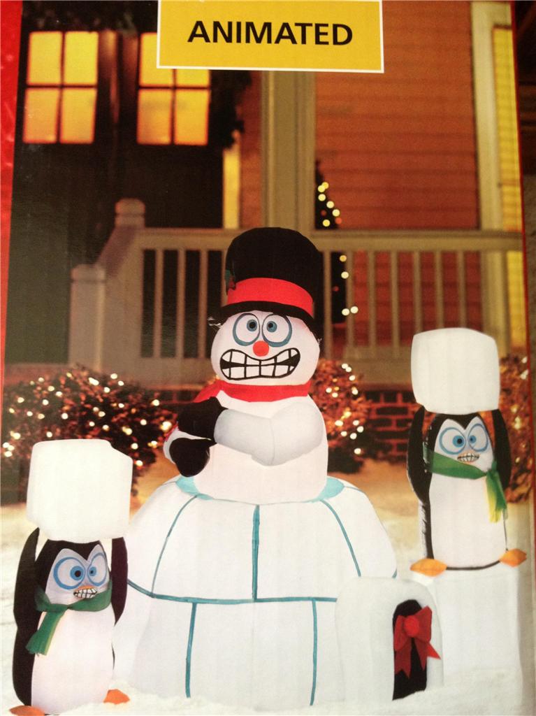 Christmas Animated SHAKING SHIVERING SNOWMAN IGLOO Airblown Inflatable ... Christmas Animated SHAKING SHIVERING SNOWMAN IGLOO Airblown Inflatable ...