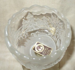 WALTHER GLAS Germany Crystal Glass Frosted Trees Goblet | eBay