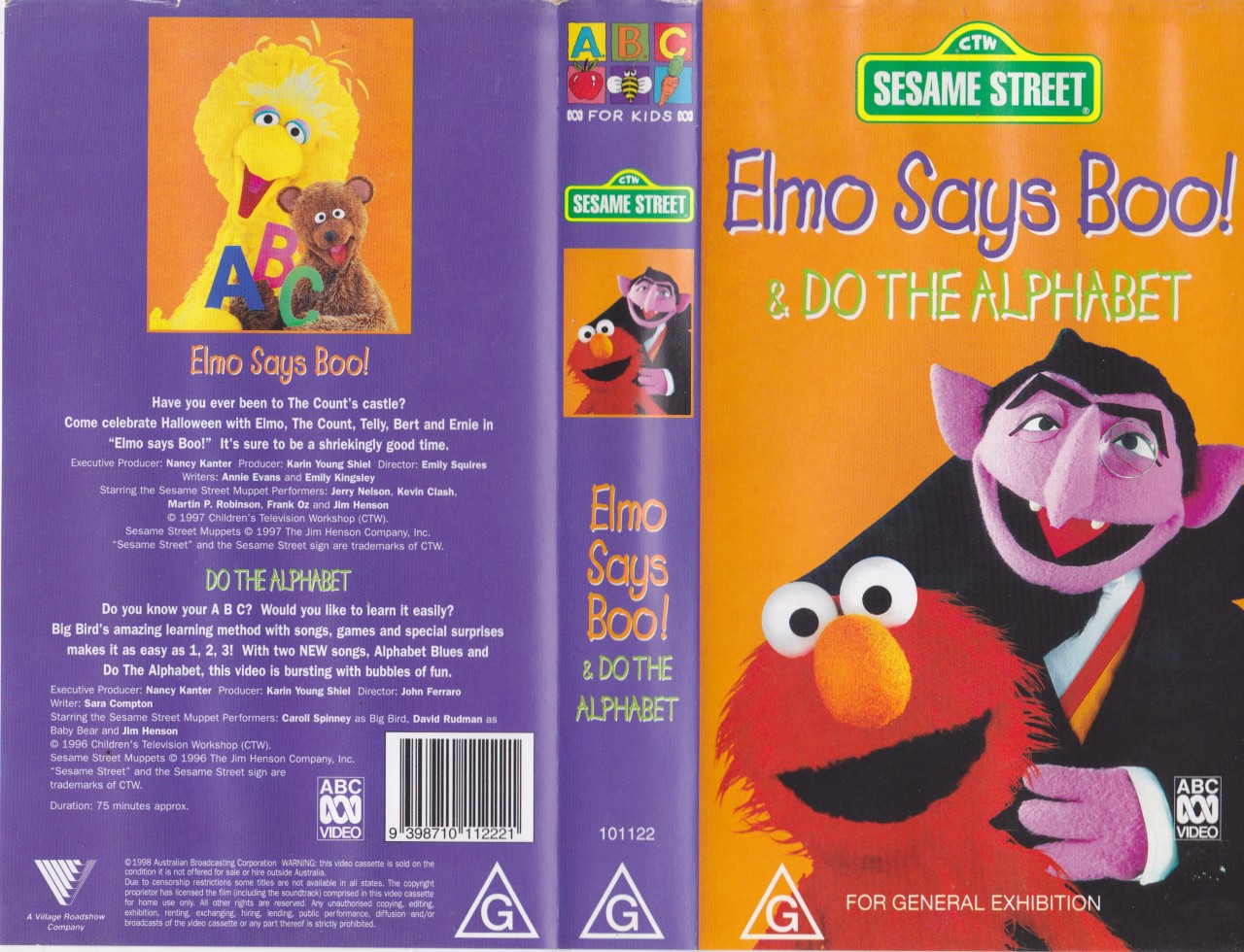 ABC~SESAME STREET ELMO SAYS BOO & DO~ VIDEO PAL VHS ABC~SESAME STREET ELMO SAYS BOO & DO~ VIDEO PAL VHS