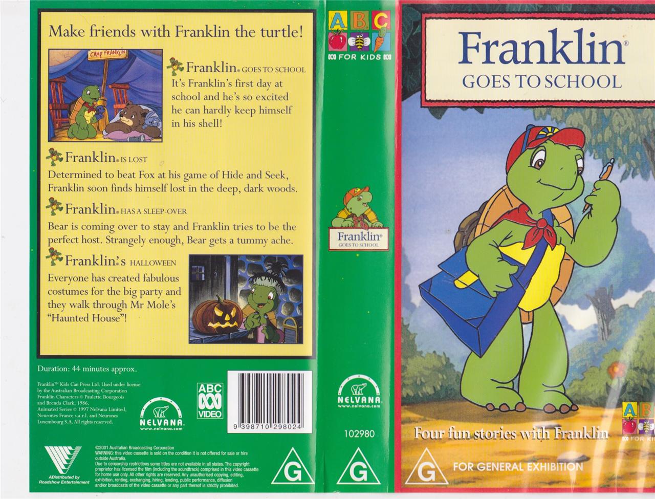 Franklin Goes To School Vhs Video Pal~ A Rare Find Ebay