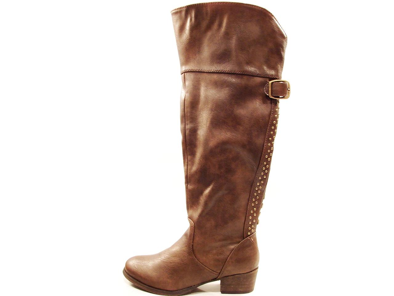 Womens Breckelles Alabama Tall Shaft Studded Cowboy Boots Riding Boots ... Womens Breckelles Alabama Tall Shaft Studded Cowboy Boots Riding Boots ...