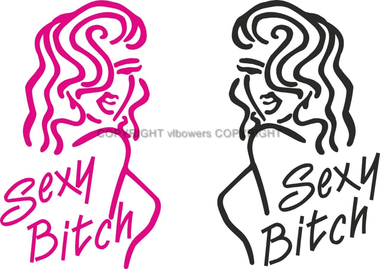 Sexy Bitch Car Logo Graphic Decal Sticker Ebay