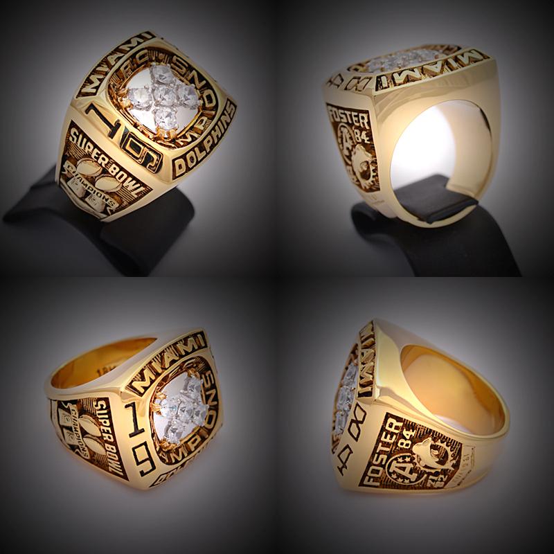1984 MIAMI DOLPHINS SUPER BOWL AFC CHAMPIONSHIP RING 18 KT GOLD PLD ... 1984 MIAMI DOLPHINS SUPER BOWL AFC CHAMPIONSHIP RING 18 KT GOLD PLD ...