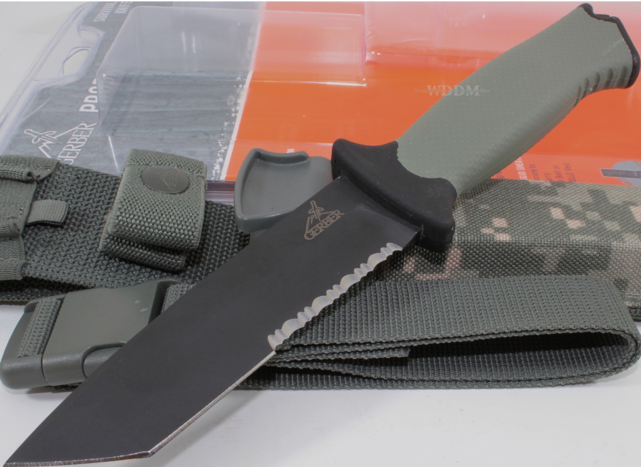 Gerber USA Camo Prodigy Full Tang Tanto Survival Combat Tactical Knife ...