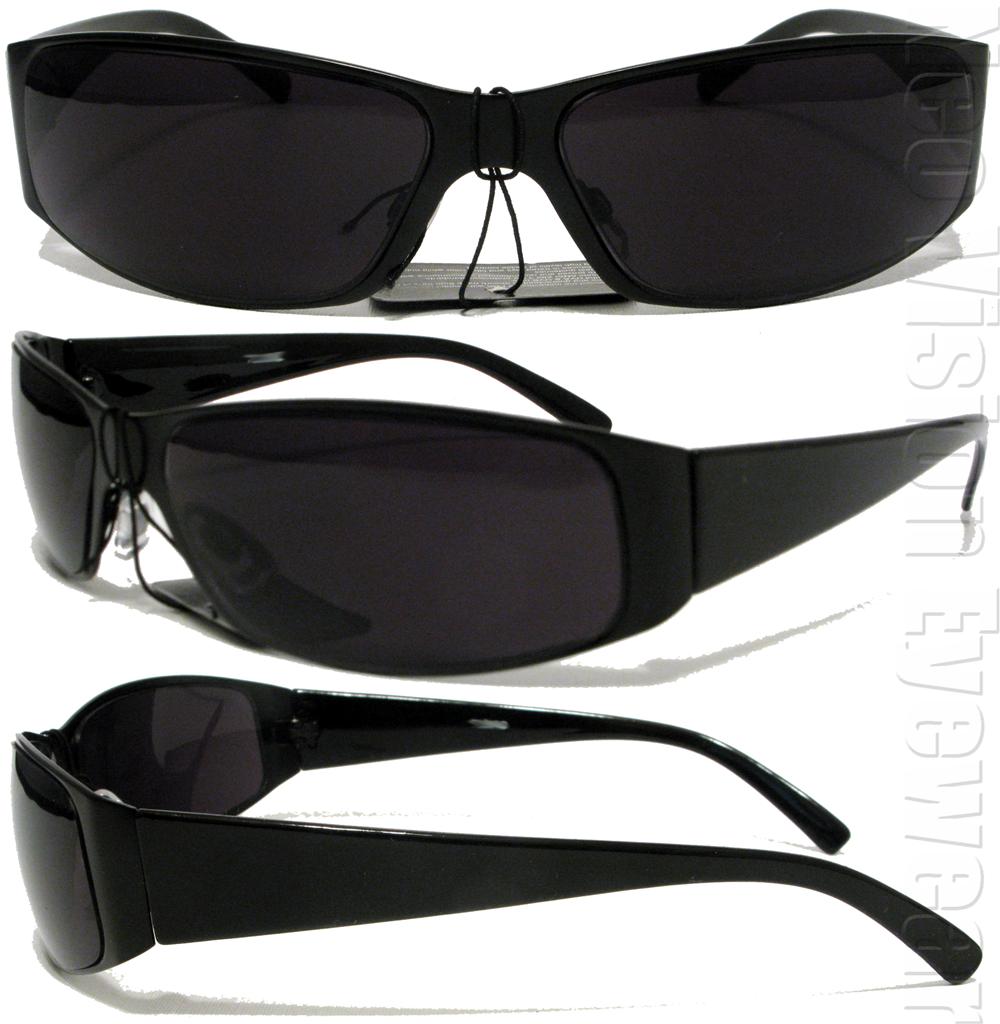 Cholo Gangster City Metal Wrap Sunglasses Super Dark Lenses Loc Style