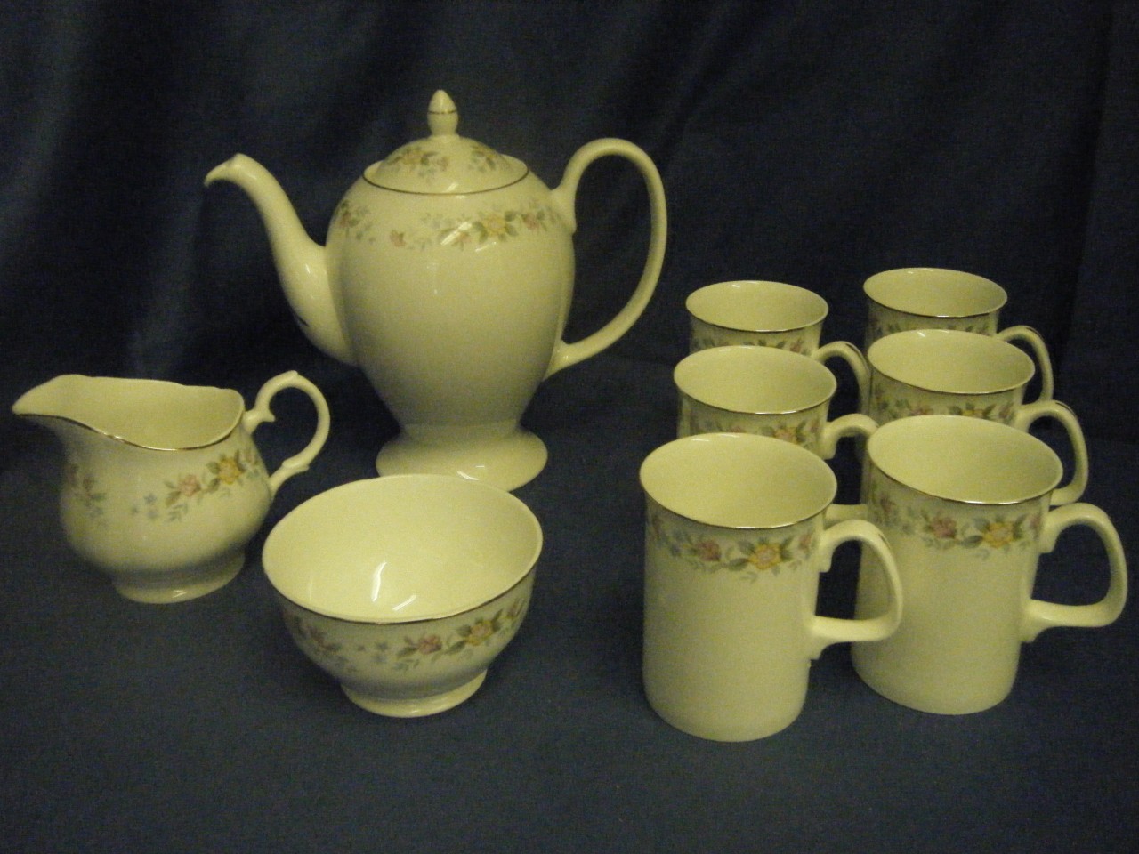 Mayfair Fine Bone China 9pc Coffee or Tea Set VGC | eBay Mayfair Fine Bone China 9pc Coffee or Tea Set VGC | eBay
