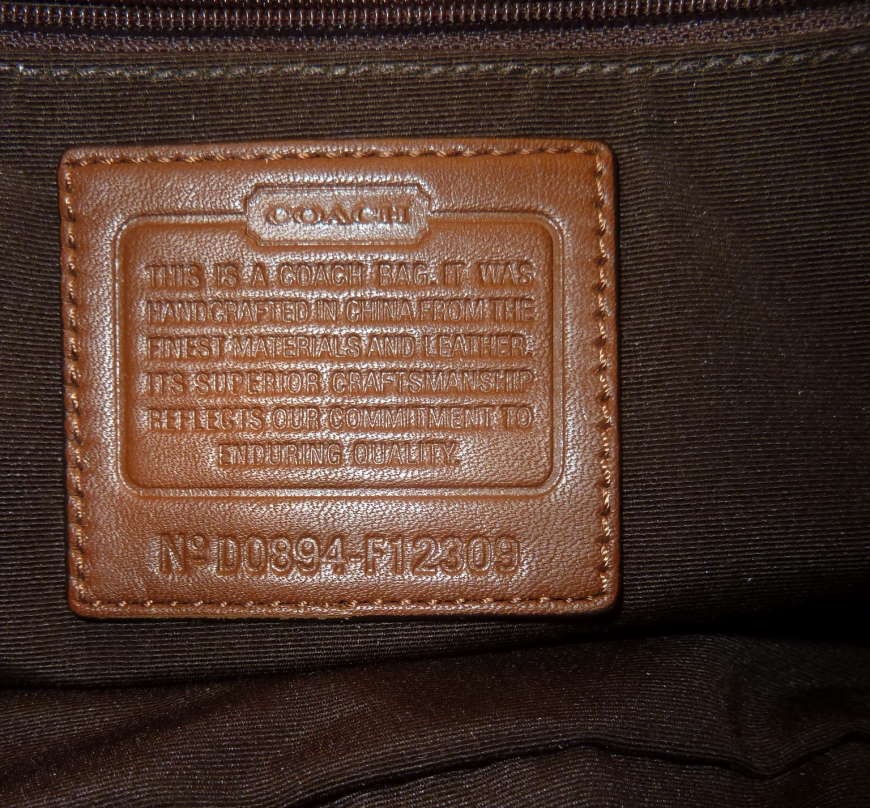 Authentic Coach Bag Serial Number Paul Smith