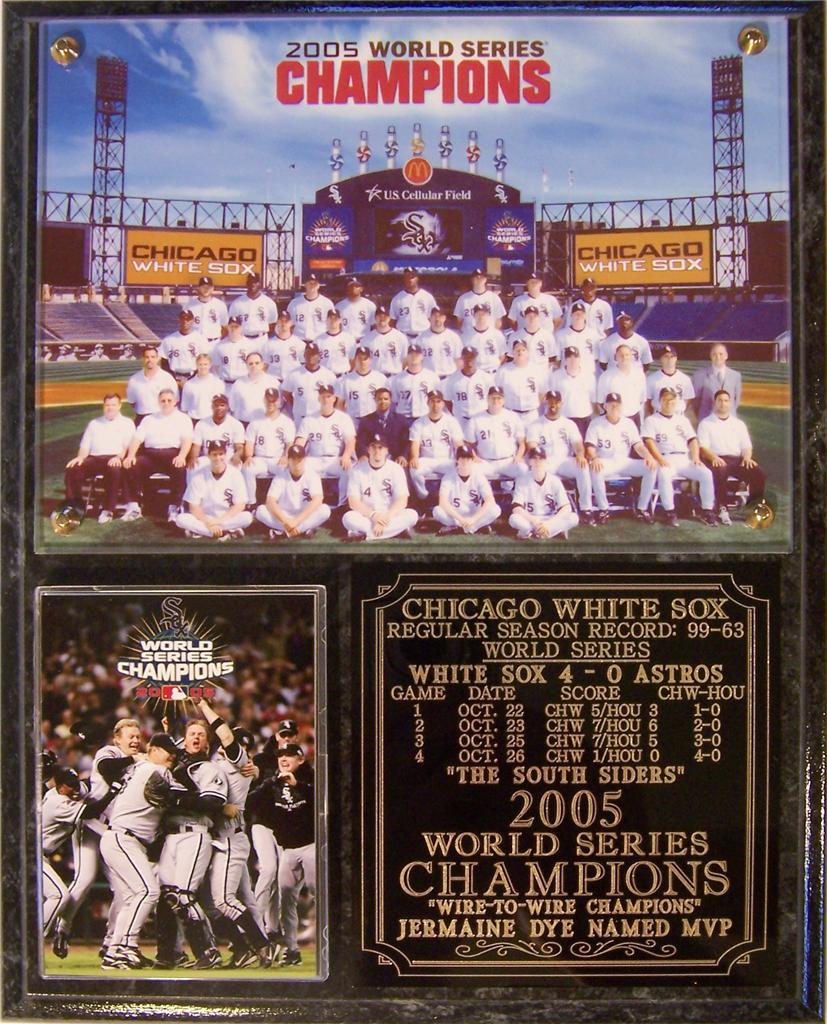 Chicago White Sox 2005 World Series Champions Photo Plaque 4-0 Sweep | eBay