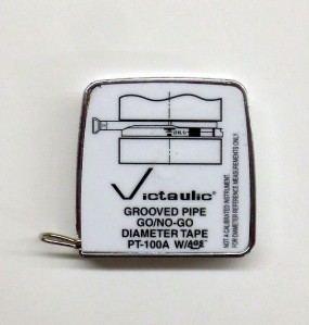 Victaulic PT-100A Pipe Diameter Tape Go/No-Go Gauge | eBay