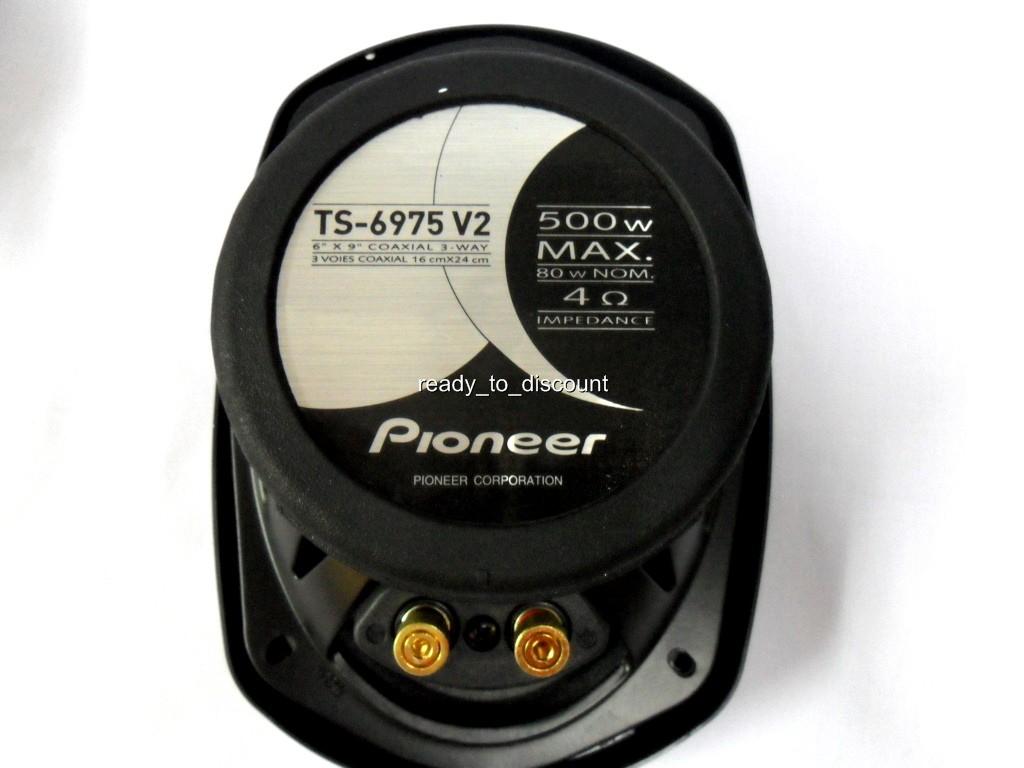 NEW PIONEER TS-6975 V2 6" X 9" 3 WAY CHAMPION SERIES CAR SPEAKERS 500W ...
