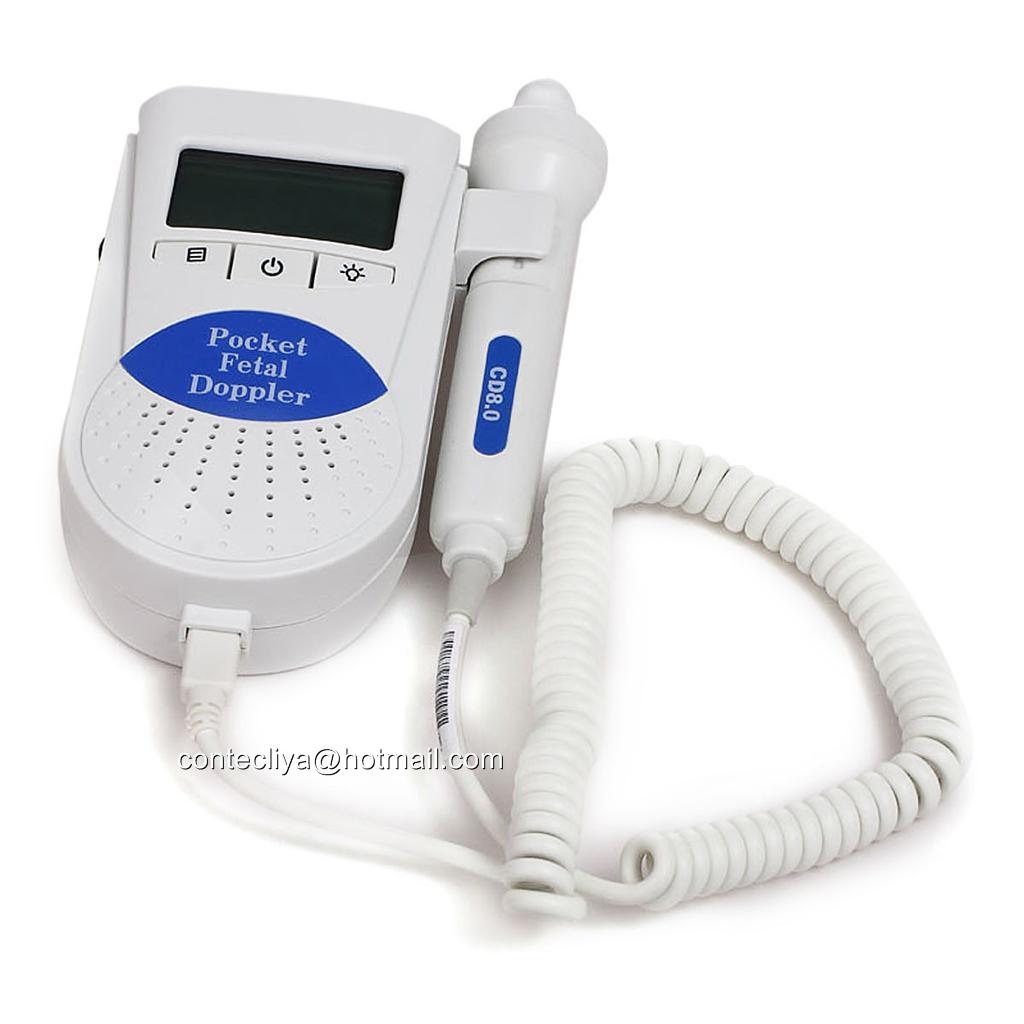 Hand-held Fetal Heart Doppler,Baby Heart Beat Monitor+8M Vascular Probe ...