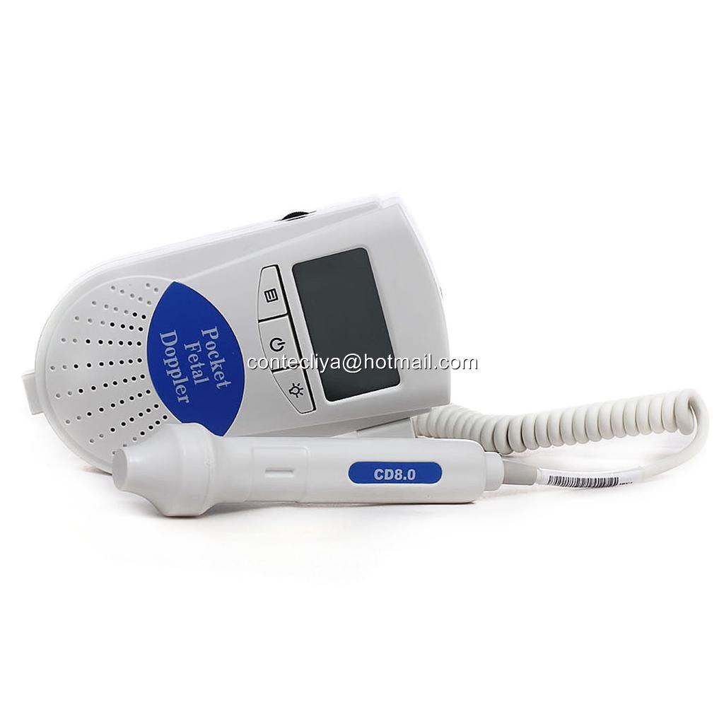 Hand-held Fetal Heart Doppler,Baby Heart Beat Monitor+8M Vascular Probe ...
