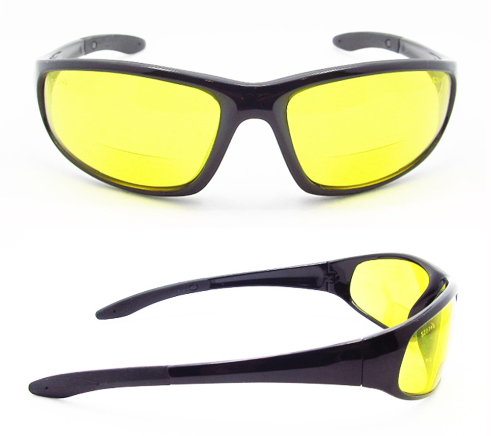 Bifocal Glasses Tinted Yellow Night Sunglasses Sports Safety 150 200 250 300