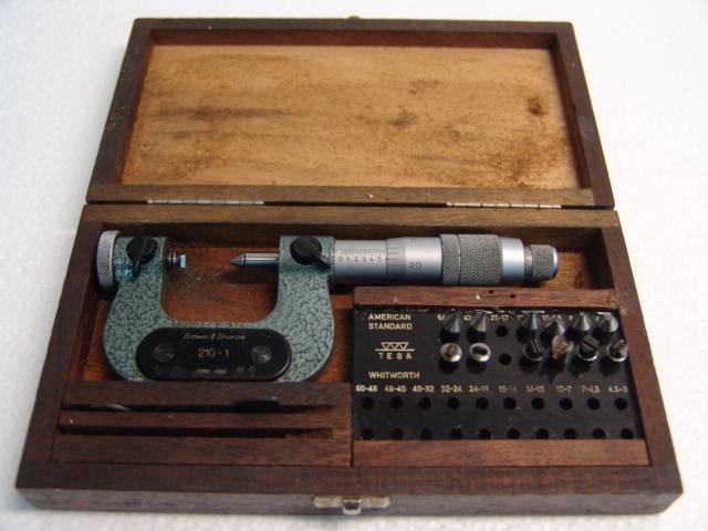 BROWN & SHARPE 210-1 TESA SCREW THREAD MICROMETER | eBay BROWN & SHARPE 210-1 TESA SCREW THREAD MICROMETER | eBay