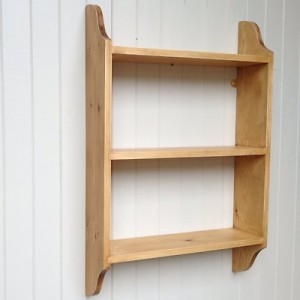 Solid Pine Wall Mounted Shelf Unit / Excellent Condition / Waxed Pine / Cottage | eBay