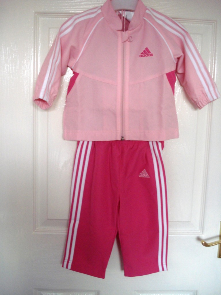 Adidas Infant Girls Woven Tracksuit Age 6mths 5yrs Ebay