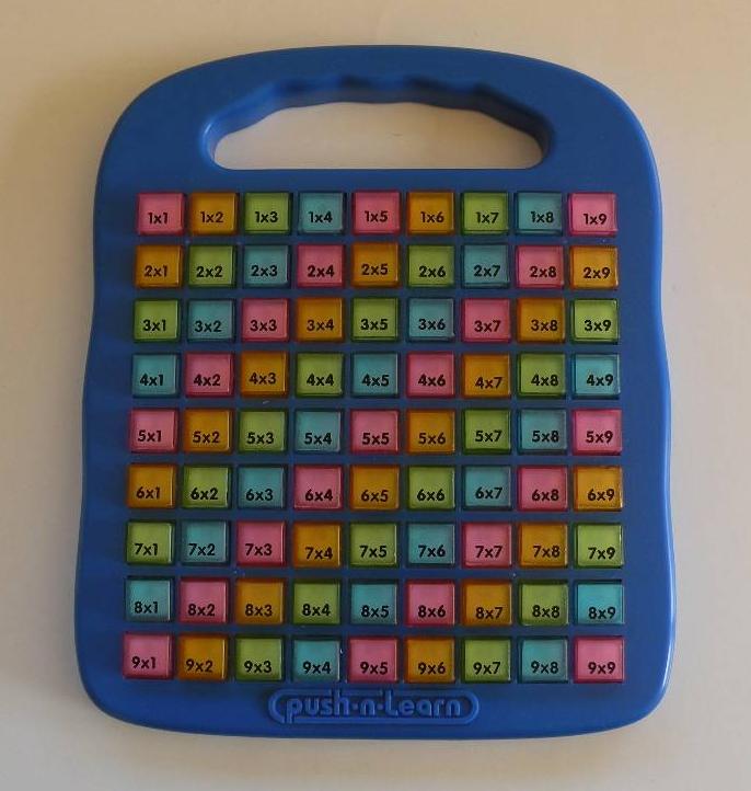 Push-n-Learn Math Multiplication Board Magic Press & See Educational ...