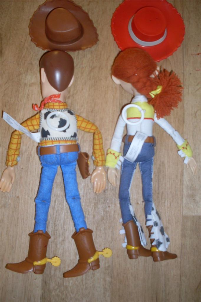 Disney Toy Story Pull String Talking Woody And Jessie Dolls Euc