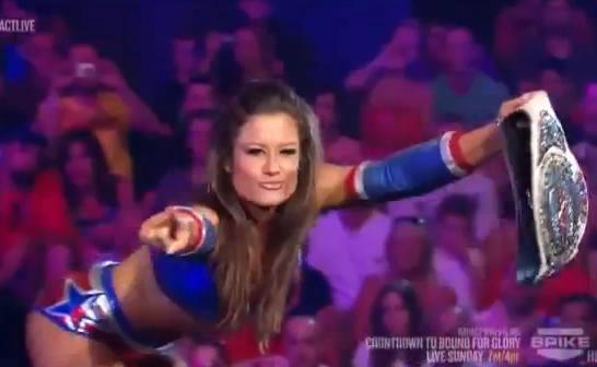 Tna Impact Knockout Brooke Tessmacher Ring Worn Jacket From 2012 As Champ Wwe Ebay