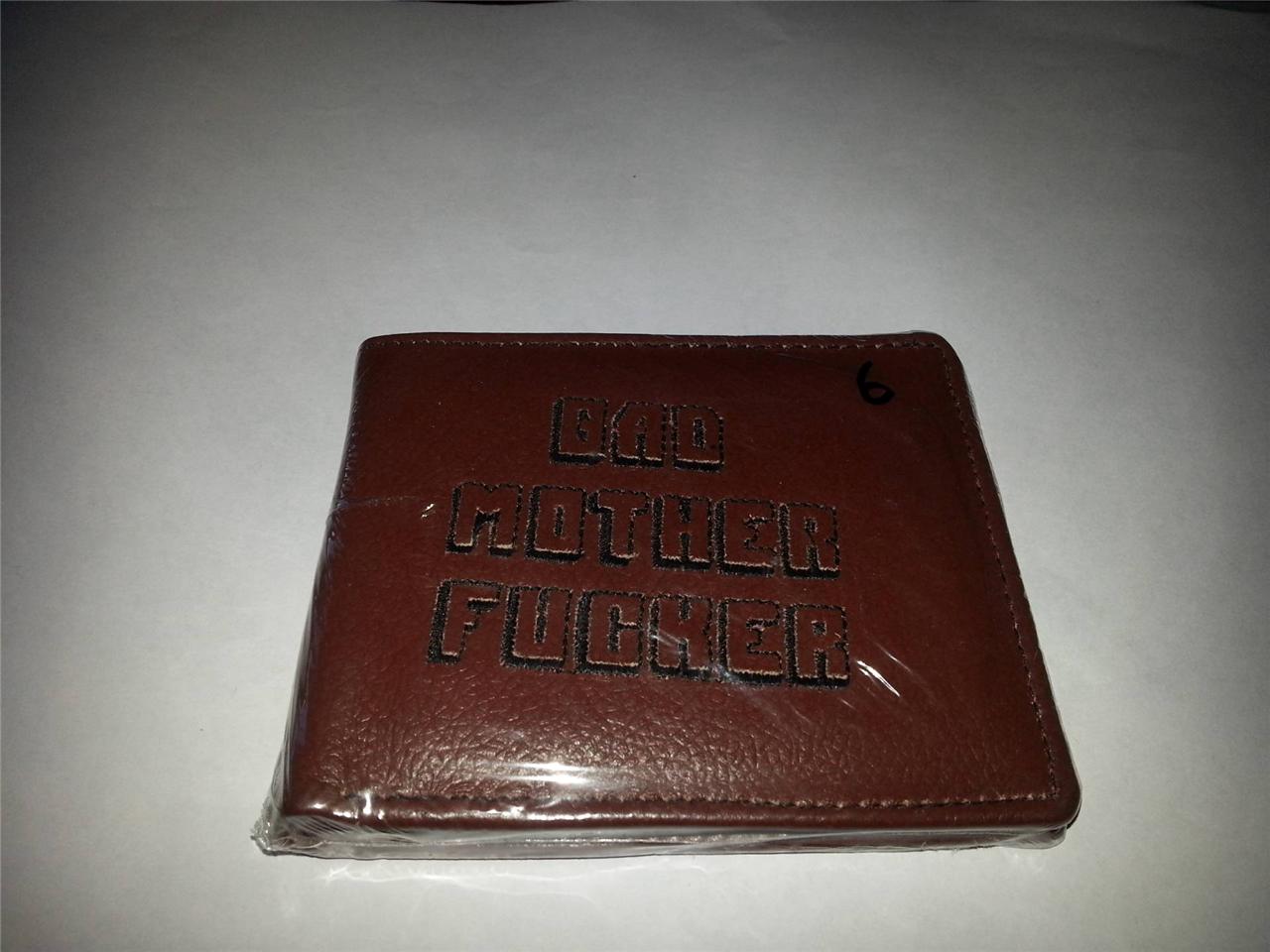 Pulp Fiction Bad Mother F Er Brown Leather Wallet Bmf Please Read