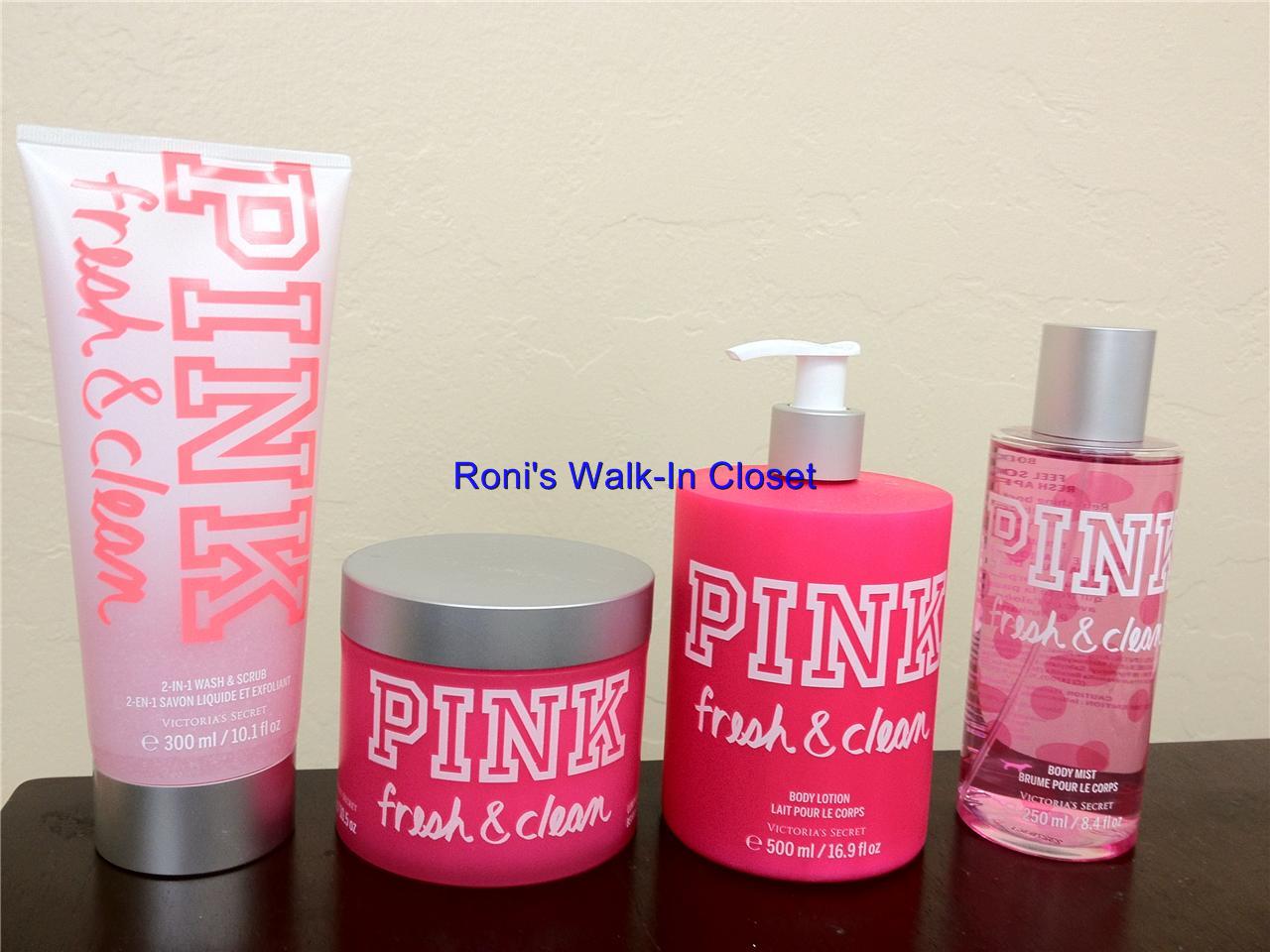 Victorias Secret New Pink Fresh Clean Body Lotion Body Mist Etc U Pick