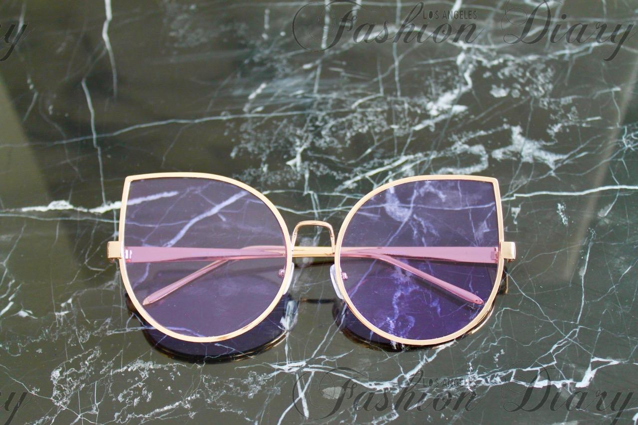 New Trendy Oversized Multicolor Cat Eye Flat Lens See Through Large