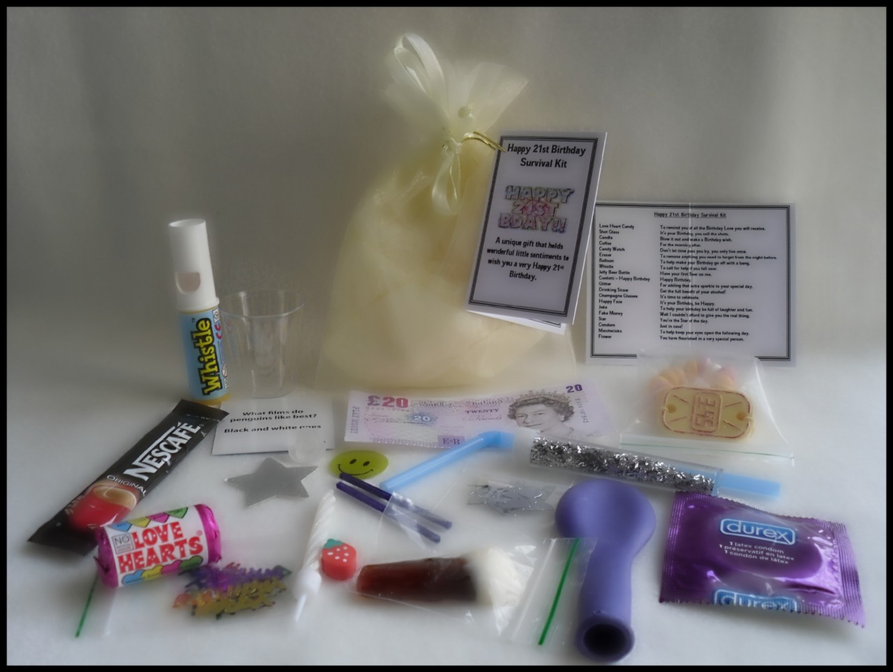Happy 21st Birthday Novelty Survival Kit An Unusual Fun Novelty T