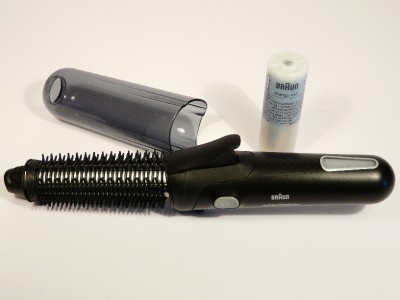BRAUN INDEPENDENT SMOOTHSTYLER CORDLESS STYLING BRUSH /TONGS WITH FULL GAS CELL | eBay