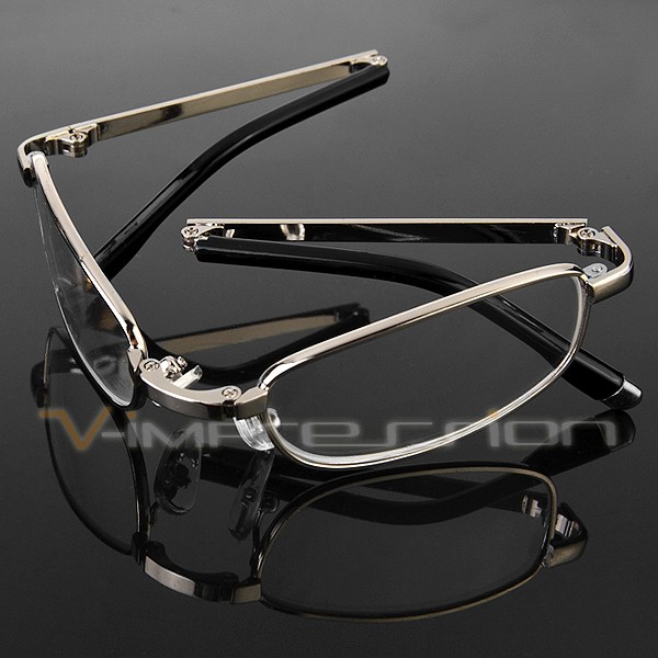 Foldable Folding Full Frame Reading Glasses Reader Eyeglasses Men Portable Case Ebay