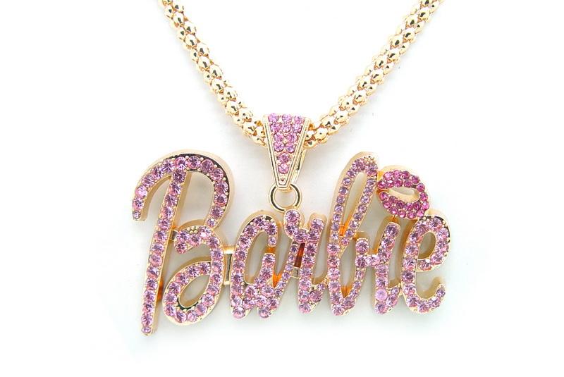 Rhinestone Nicki Minaj Barbie Necklace 3large Size Ebay