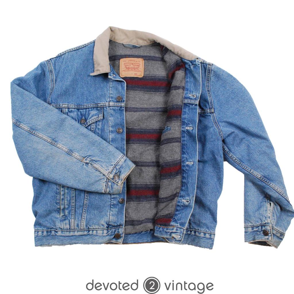 Levi Blanket Lined Denim Jacket at Isabella Embry blog