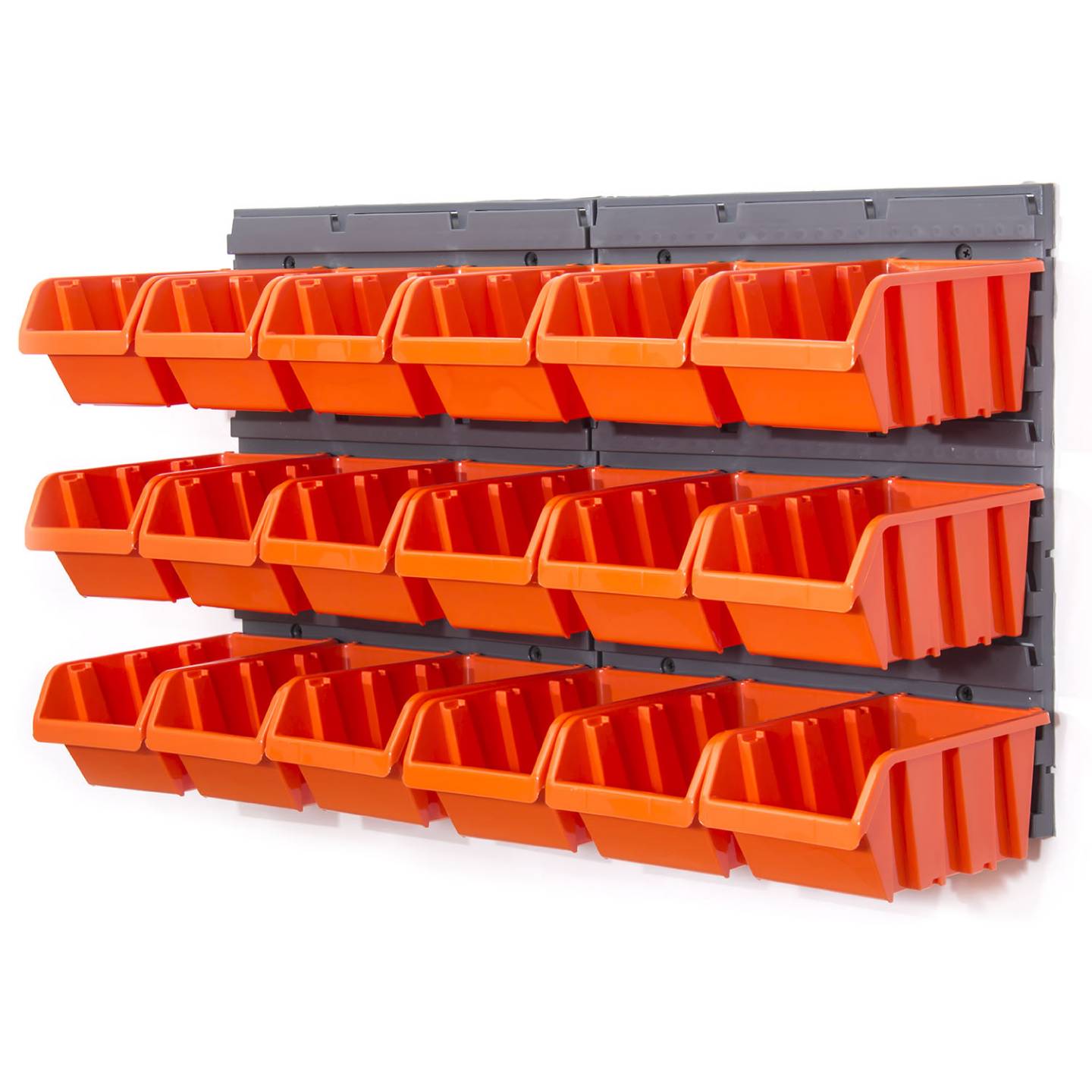 Plastic Storage Bin Kit Wall Mounted Louvre Panels 21 Different