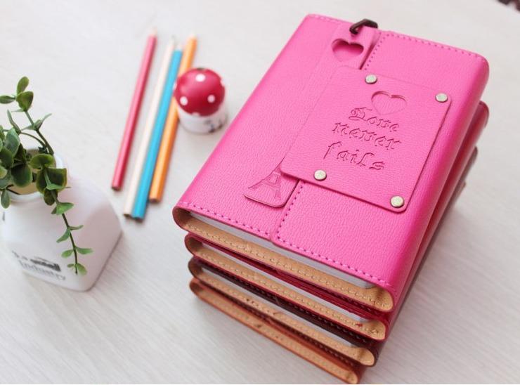 Love Never Fails 1pc Cute Diary Journal Planner Pocket Notebook Faux