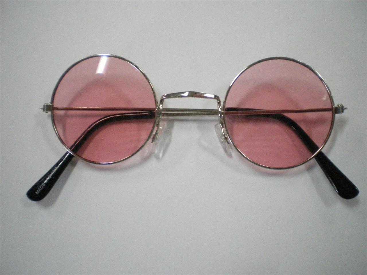 60s Hippy Glasses Red Blue Purple Yellow Green Pink Hippie John Lennon Ebay