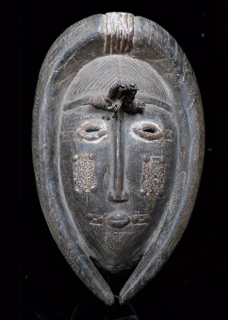 Eccezionale Maschera Cerimoniale Tribale Grande Ligbi --- Costa d'Avorio BN 3