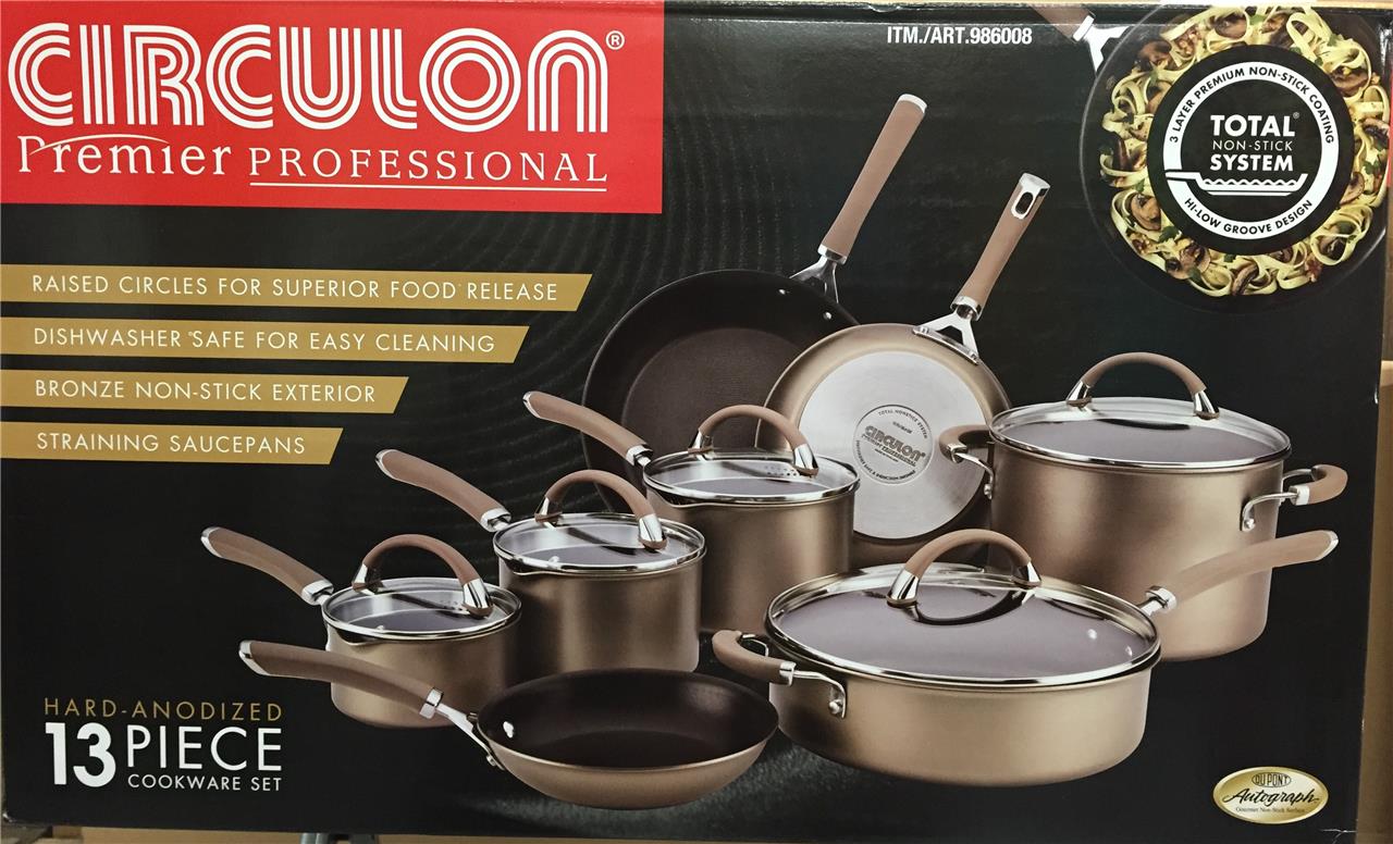 Circulon Premier Professional Hard Anodized 13 Piece Non Stick Pan