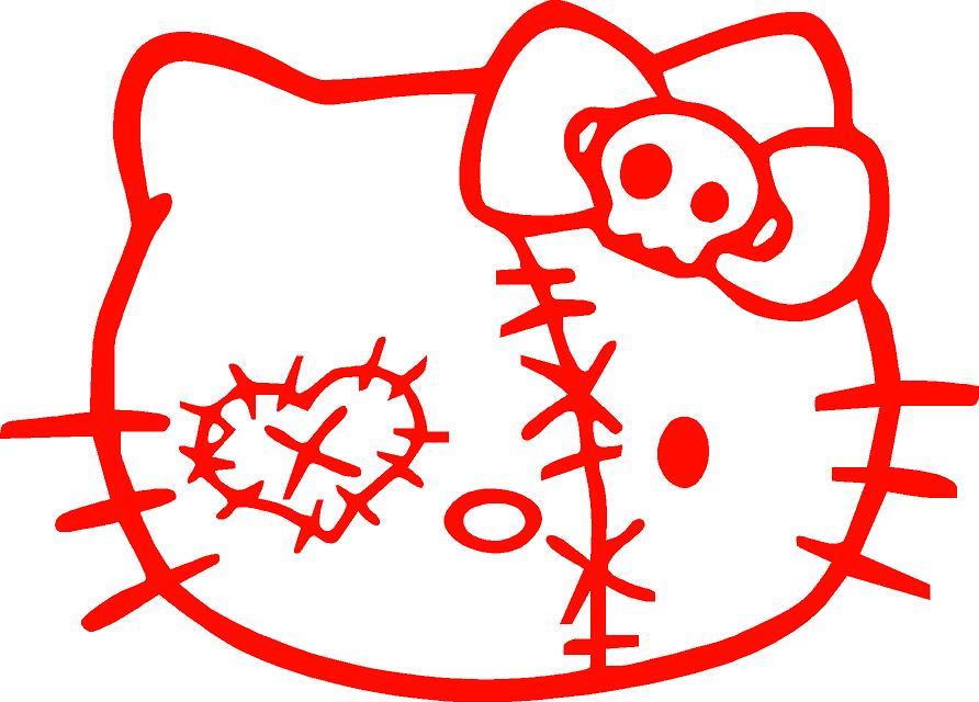 Hello Kitty Car Vinyl Window Decal Sticker Ebay