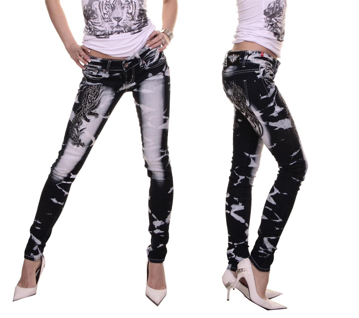 Sexy Designer Crazy Age Skinny Jeans Uk 68101214 Luck Lion Stunning New Look Ebay