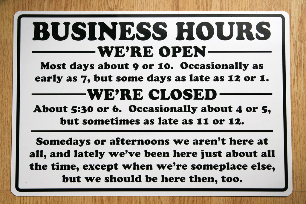 Funny Business Hour Sign 12 X18 Aluminum Metal Humor EBay Funny Business Hour Sign 12 X18 Aluminum Metal Humor EBay