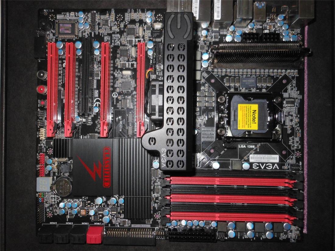 EVGA X58 Classified 3 3X SLI X58 ICH10R Intel Core i7 Xeon USB3 LGA1366 DDR3 MB! | eBay