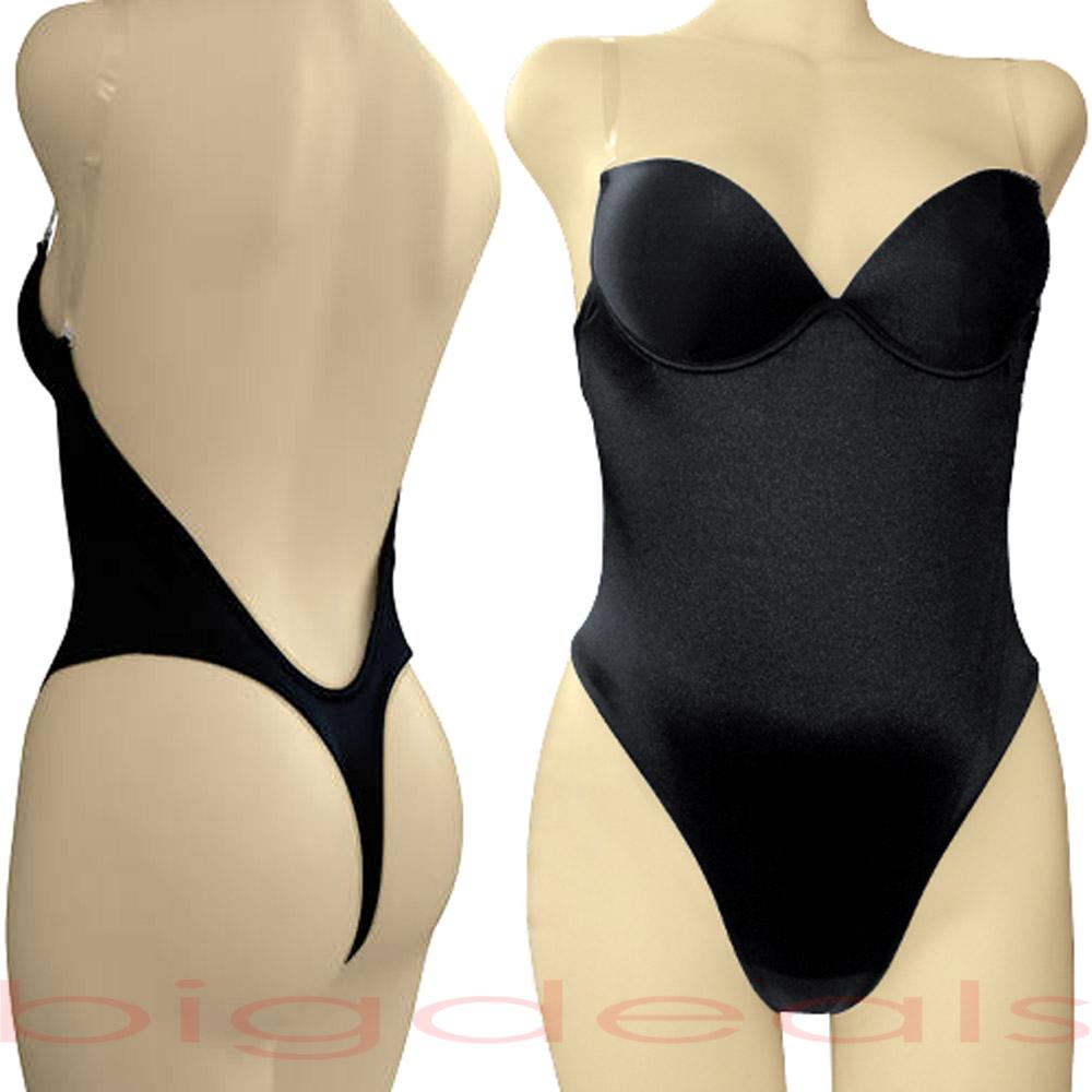 Sexy Backless Full Body Shaper Thong Low Back Seamless