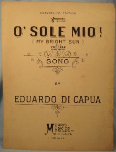 Vintage 1916 O SOLE MIO Sheet Music EDUARDO DI CAPUA | eBay