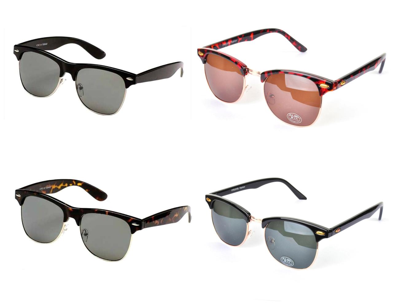 Retro 50s Style Clubmasterwayfarer Sunglasses Vtg Style Glasses Black Or Brown
