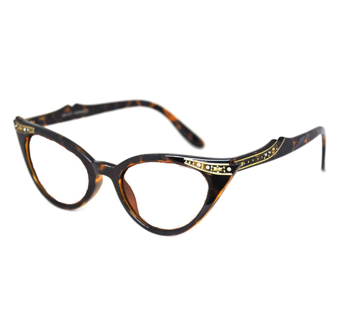 Retro 50s 60s Style Cats Eye Diamante Sunglasses Rockabilly Pin Up Vtg