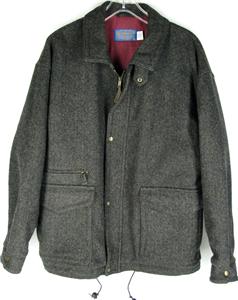 VTG Made USA Mens PENDLETON TWEED Wool BOMBER JACKET Thinsulate