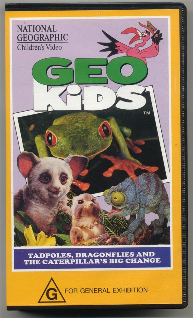 Geo Kids Tadpoles Dragonflies etc National Geographic Children's VHS Video | eBay