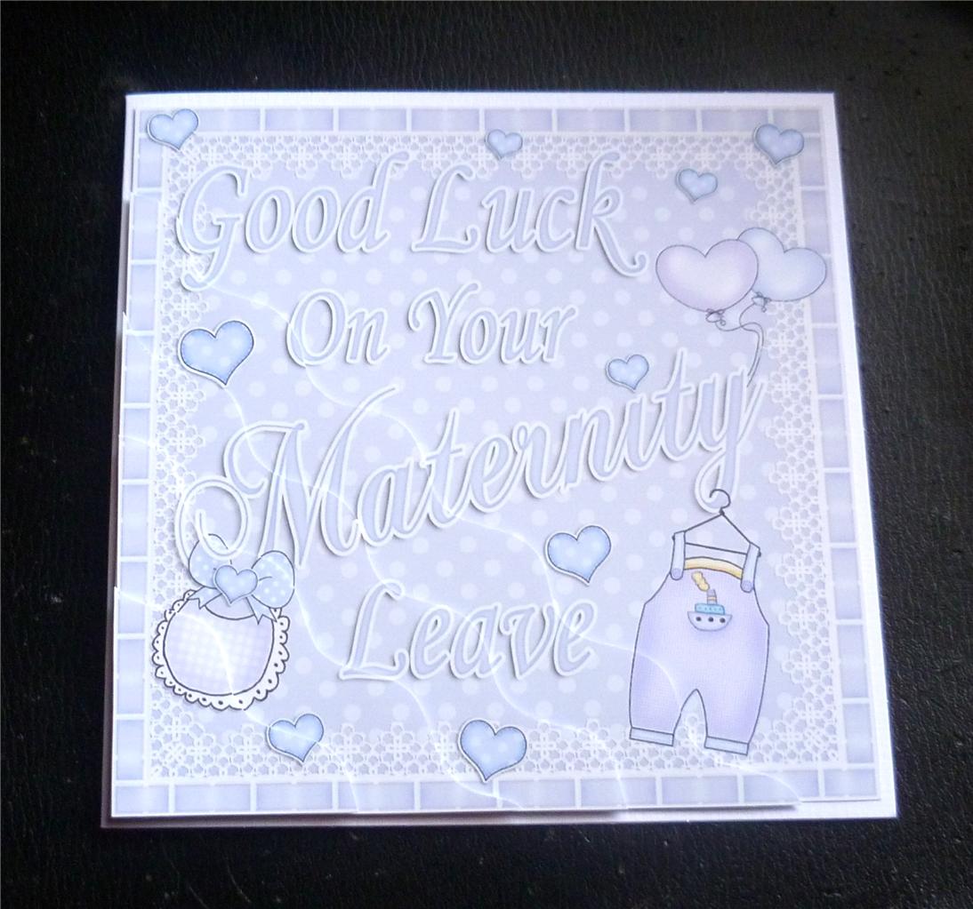 Good Luck On Your Maternity Leave Card Boy Girl Or Unisex EBay good-luck-on-your-maternity-leave-card-boy-girl-or-unisex-ebay